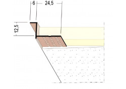 3766 PVC deformacinis profilis tarp GK ir tinko