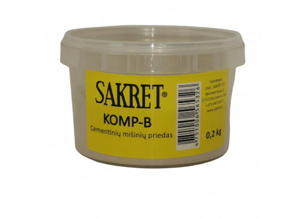 Prieššaltinis priedas Sakret BAK B | Fasado šiltinimas