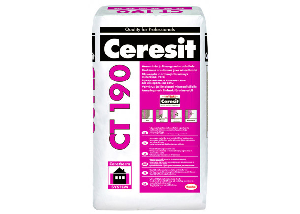 Mišinys armavimo-klijavimo CT190, mineralinei vatai, Ceresit