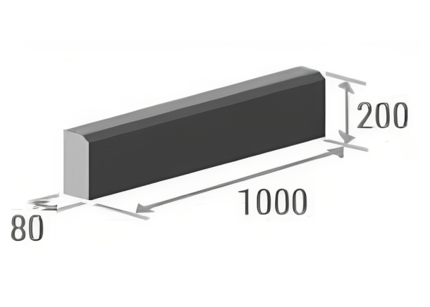 Betoninis vejos bortas JB 100.8.20