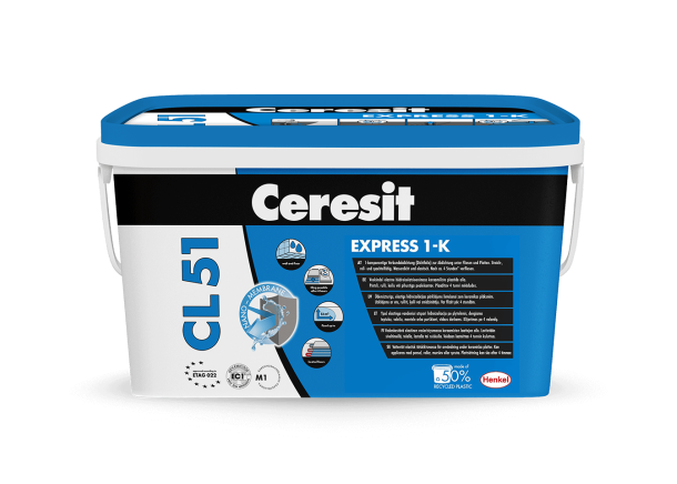 Hidroizoliacija Ceresit CL 51, 5-15 kg | Vidaus patalpų sandarinimas