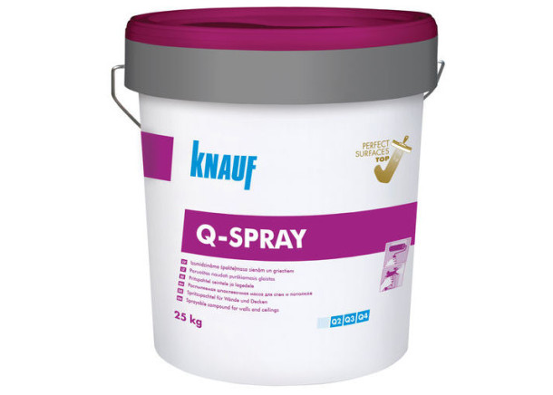 Glaistas Knauf Q-SPRAY, paruoštas naudoti, purškiamas, 25kg