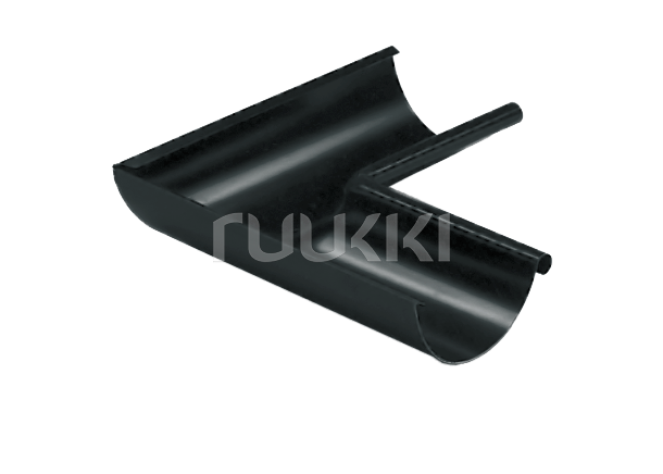 Lietaus vandens nuvedimo sistema RUUKKI 125/90 RR23 tamsi pilka