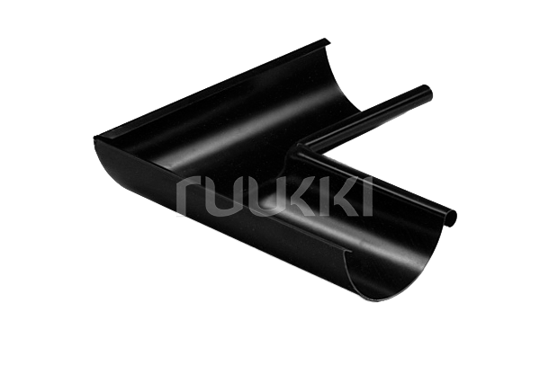 Lietaus vandens nuvedimo sistema RUUKKI 125/90 RR33 juoda