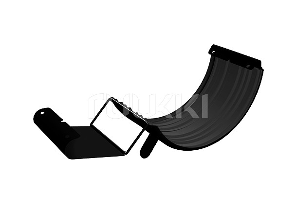 Lietaus vandens nuvedimo sistema RUUKKI 125/90 RR33 juoda