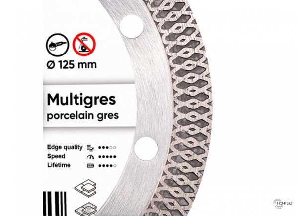 Deimantinis diskas plytelėms DISTAR MULTIGRES 125mm